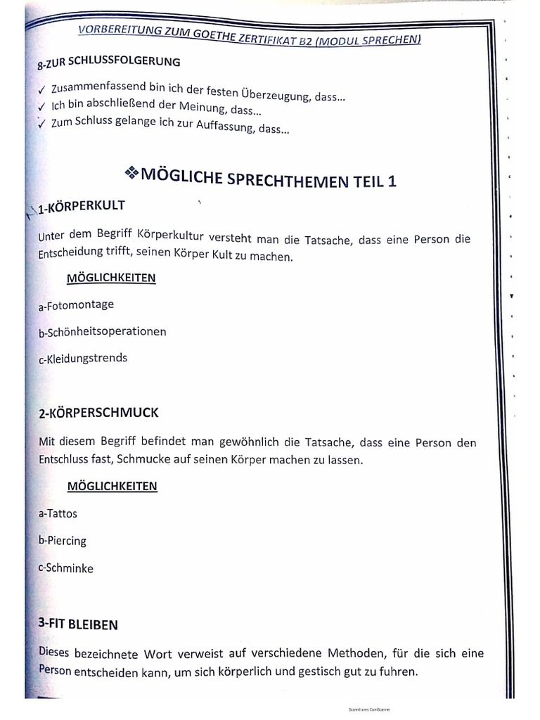 Modul Sprechen | PDF
