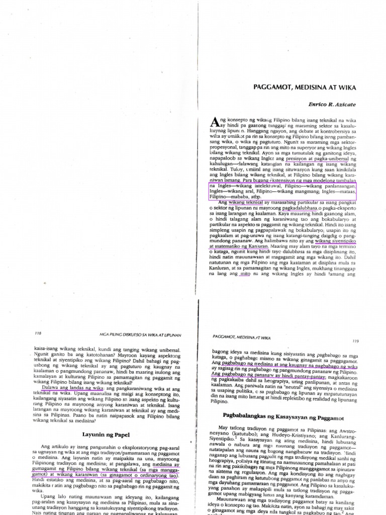 Azicate (Paggamot, Medisina at Wika) | PDF