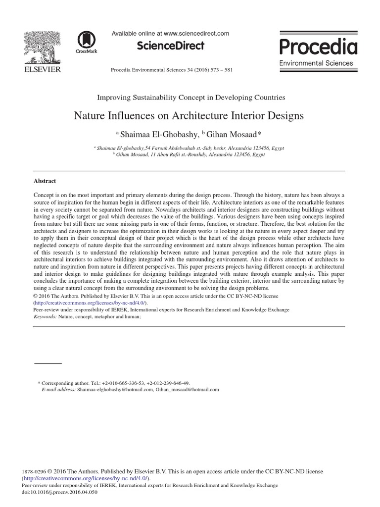 Nature Influences On Architecture Interior Designs | PDF | Metaphor ...