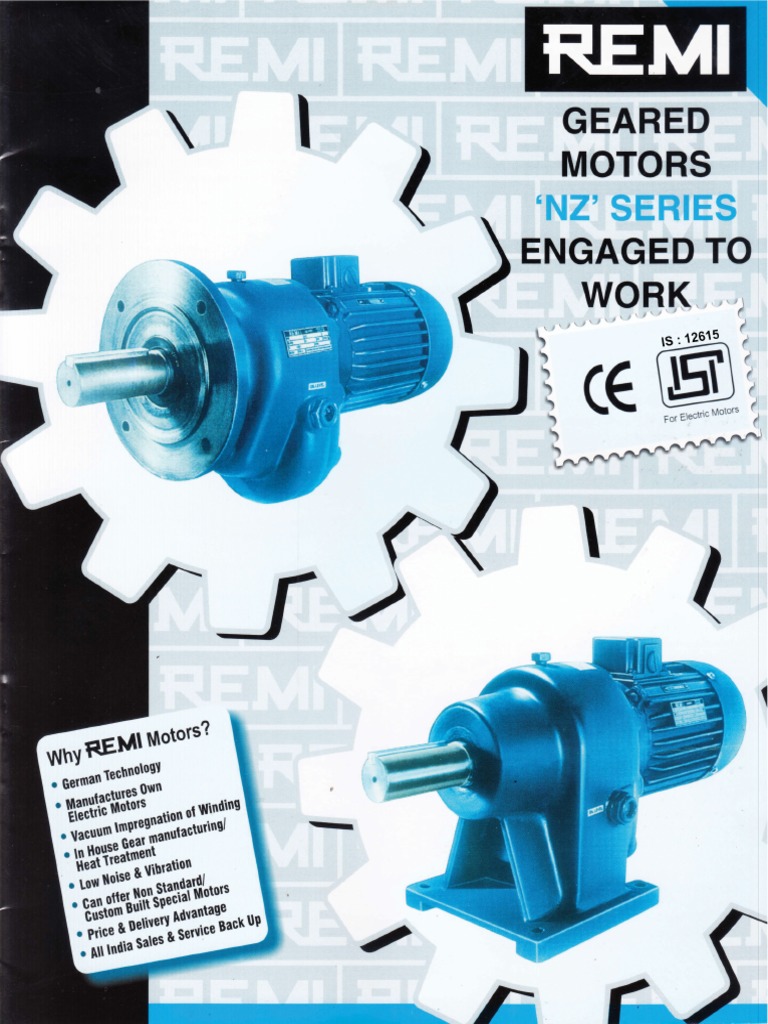 Gearmotor REMI | Download Free PDF | Electric Motor | Transmission ...