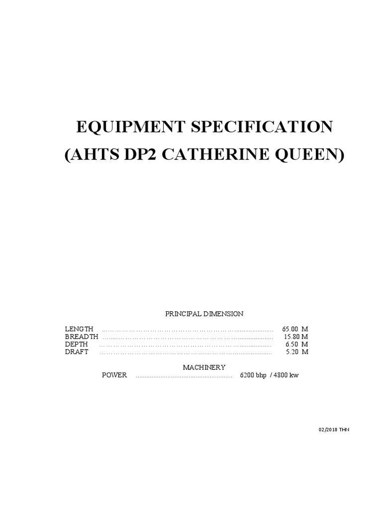 Engine Equipment Specification List CQ 2021 | PDF | Propeller | Pump
