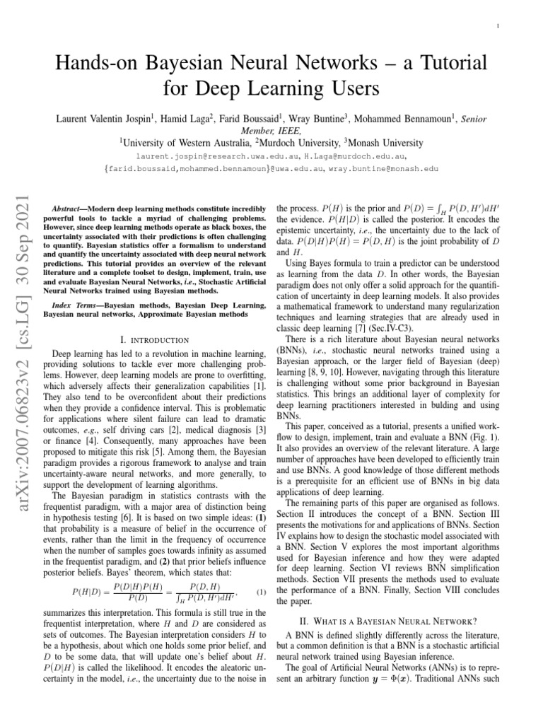 Hands-On Bayesian Neural Networks | PDF | Artificial Neural Network ...