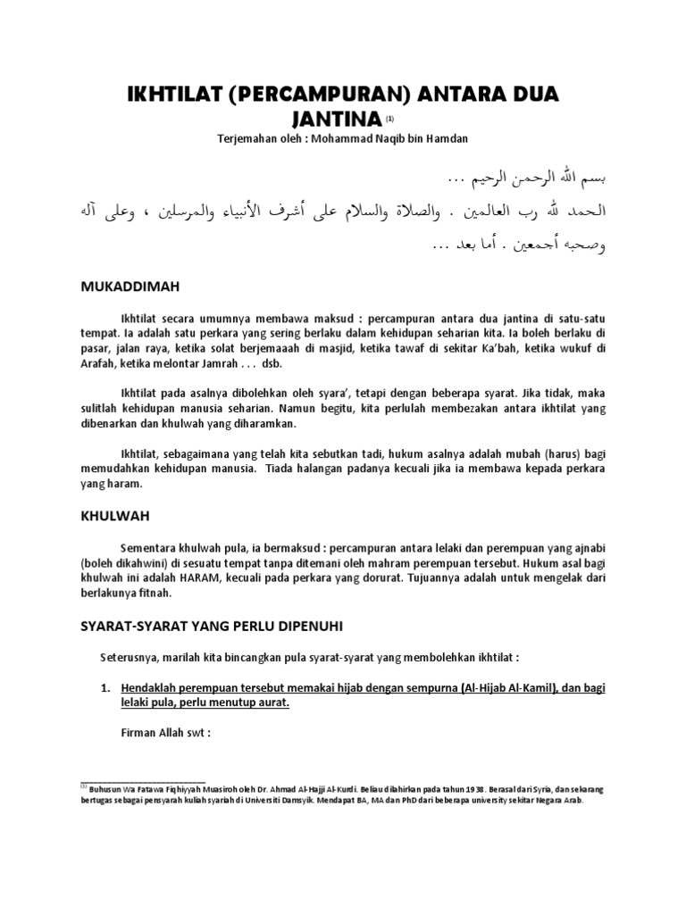IKHTILAT | PDF