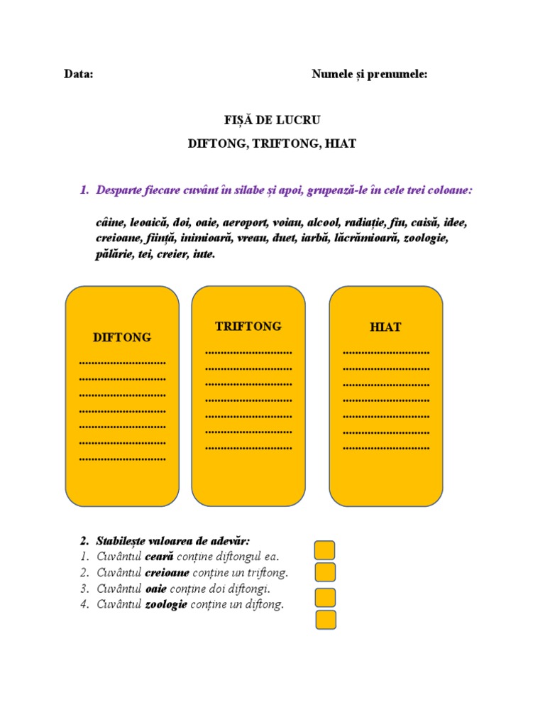 A Diftong Triftong Hiat 2 | PDF