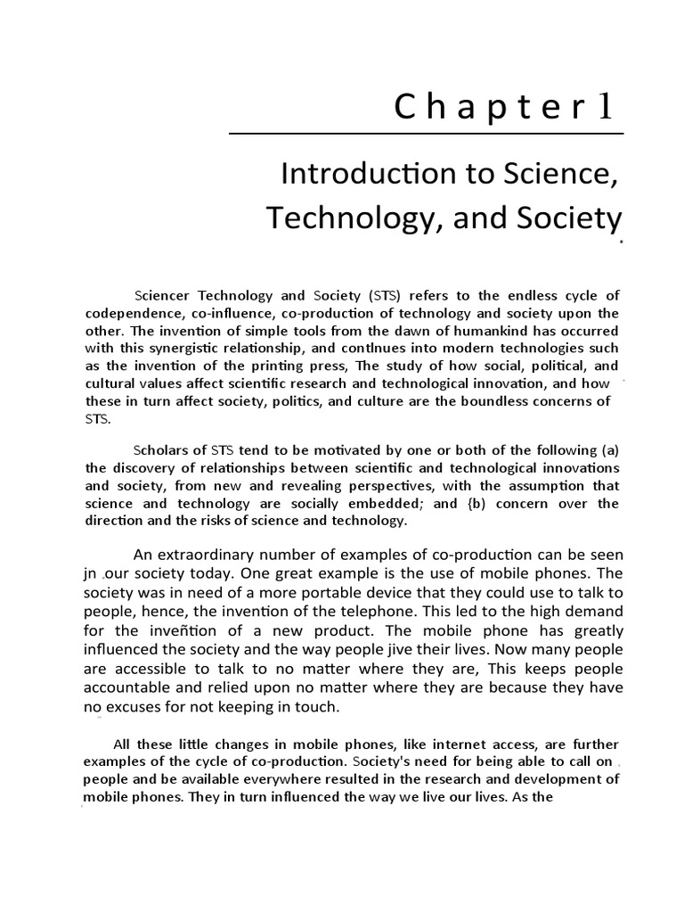 Technology, and Society: Introduction To Science | PDF | Science ...