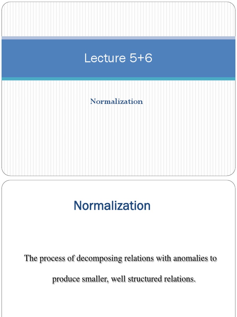 Understanding Database Normalization Steps | PDF | Computing | Computer ...