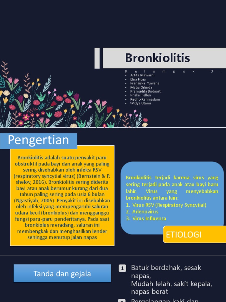 Kep. Anak PPT Bronkiolitis (Kelompok 3) | PDF