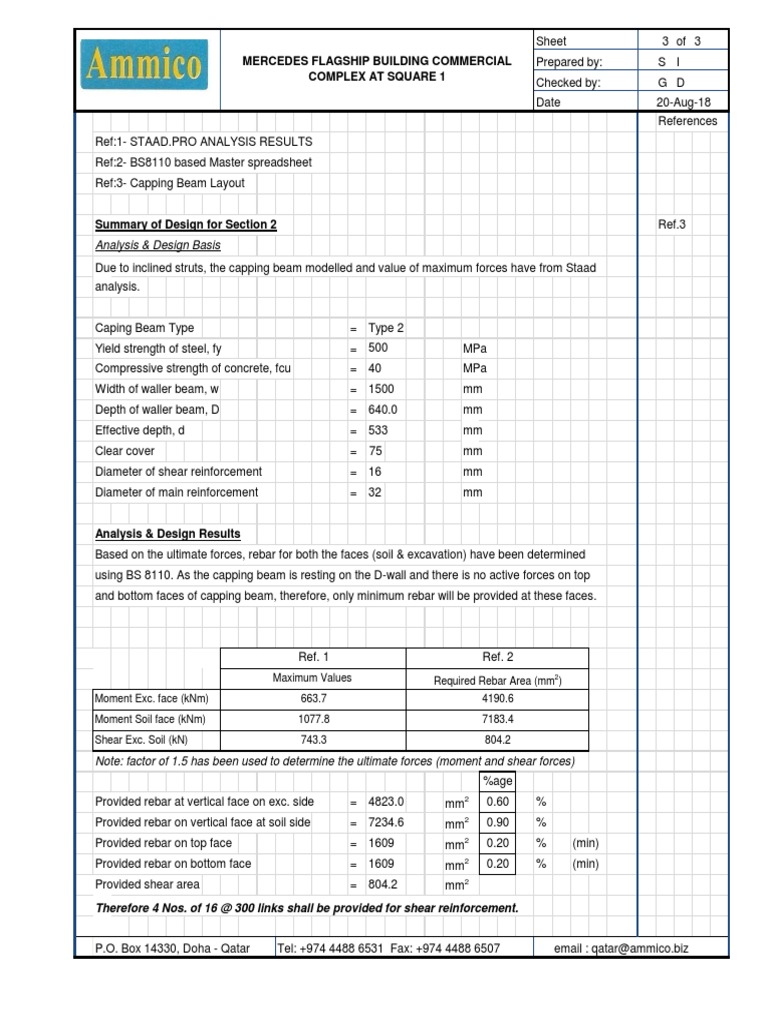 Capping Beam Summary | PDF | Beam (Structure) | Materials
