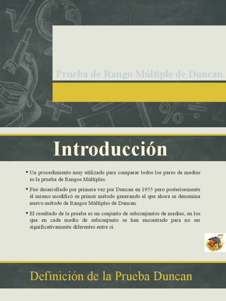 Prueba de Rangos Múltiples de Duncan | PDF | Experimentar | Métodos de ...