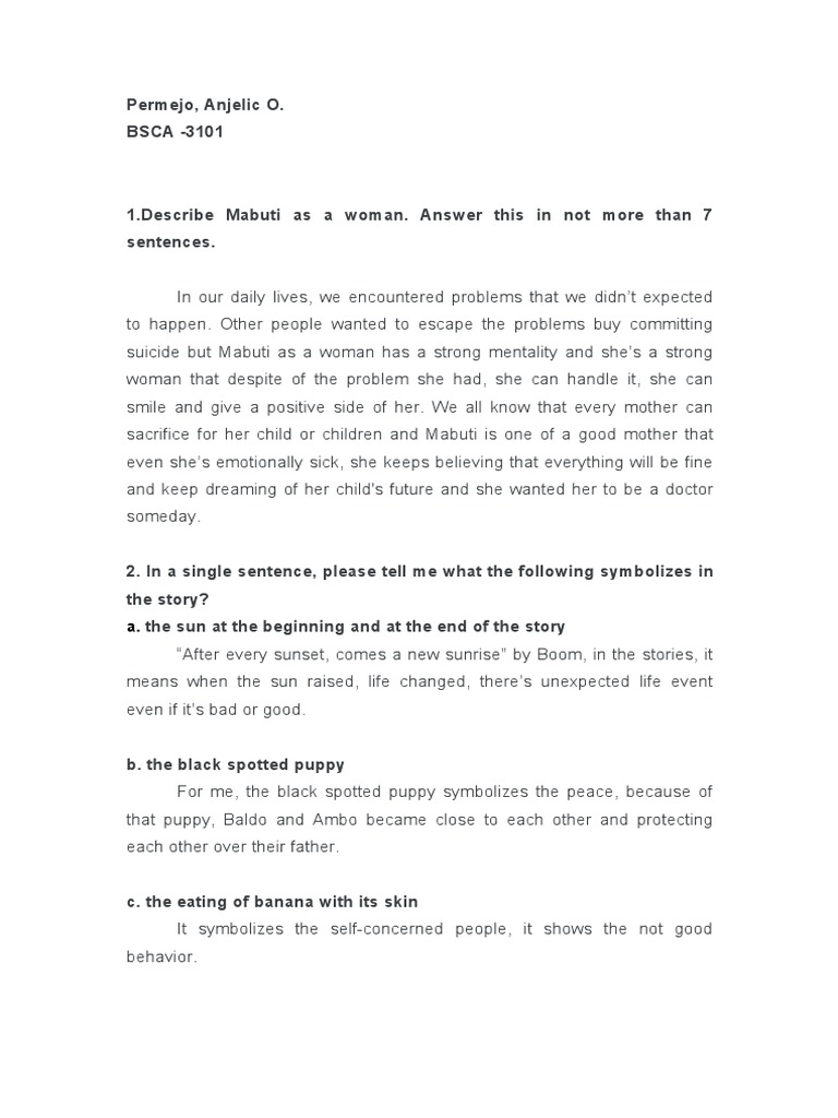 ASSIGNMENT, Anjelic Permejo | PDF | Wellness