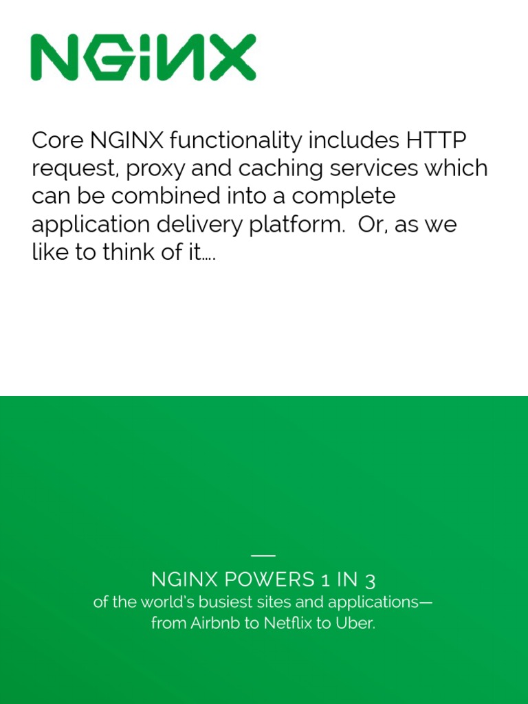 NGINX Introduction | PDF | Proxy Server | Cache (Computing)