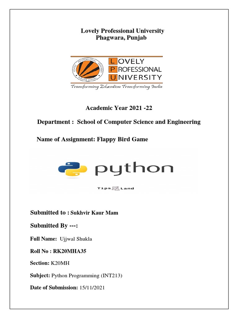 Flappy Bird Report Ca 3 | PDF | Software Development | Computer Programming Flappy Bird Report Ca 3 | PDF | Software Development | Computer Programming