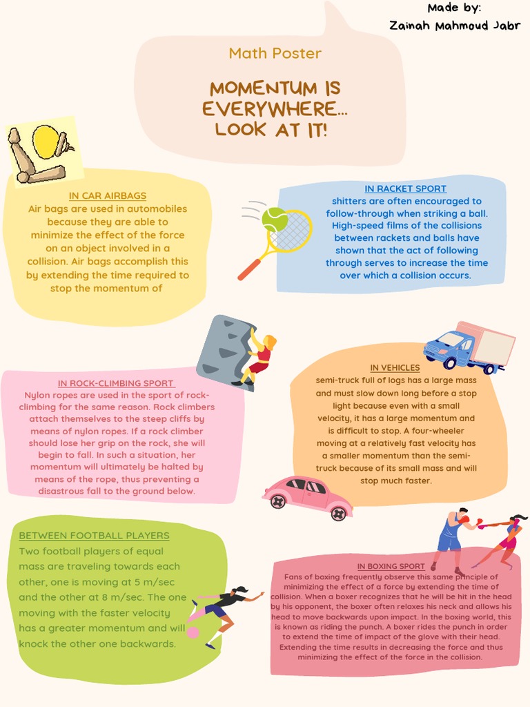 Math Project Momentum | PDF | Momentum | Force