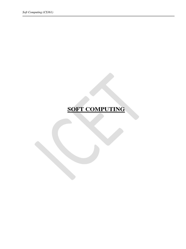 Soft Computing Notes | PDF | Neuron | Artificial Neural Network