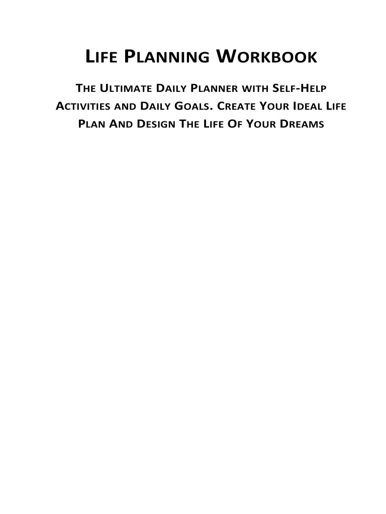 Life Planning Workbook | PDF | Psychology | Behavior Modification