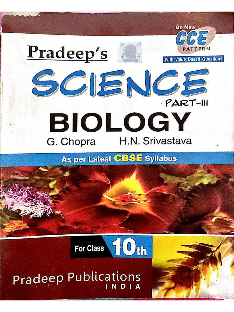 Class 10 Pradeep's Biology BookPDF | PDF