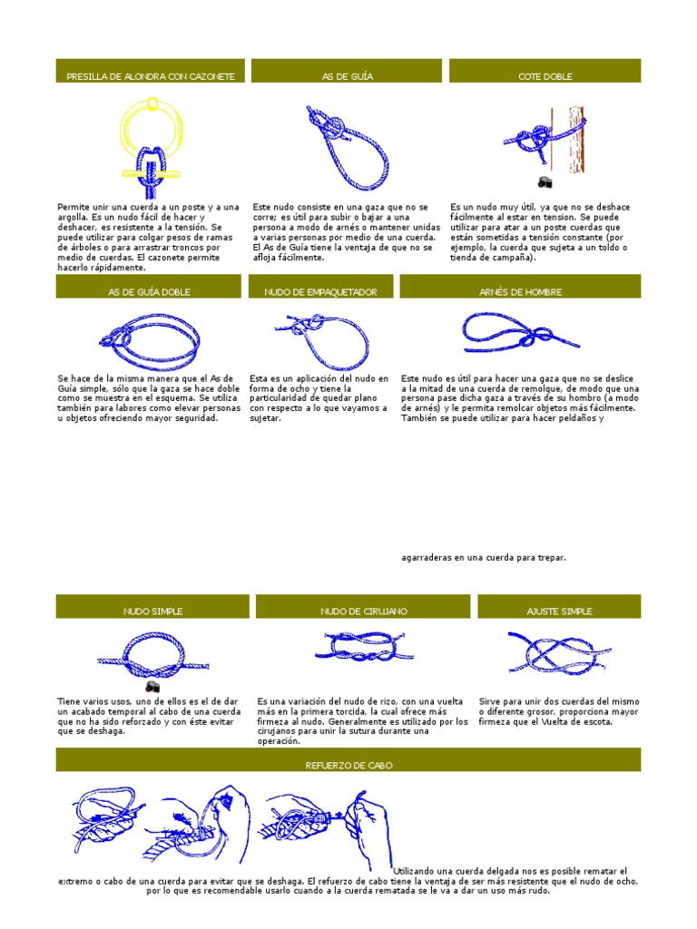 Tecnica - Manual Nudos Scouts | PDF | Nudo | Cuerda