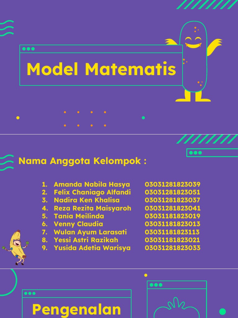 Model Matematis | PDF