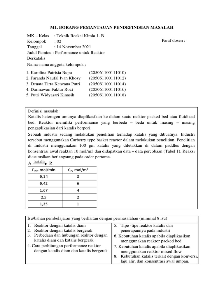 Borang 1 Study Case 2 | PDF