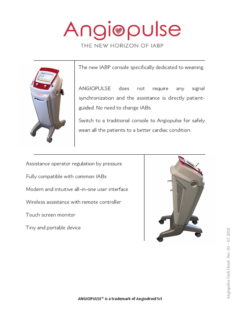 ANGIOPULSE® Is A Trademark of Angiodroid SRL | PDF | Touchscreen ...