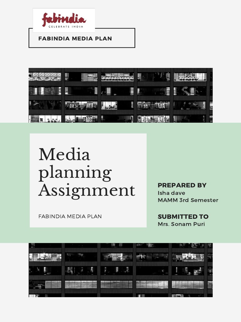 FabIndia Media Planning Overview | PDF | Mass Media | Brand