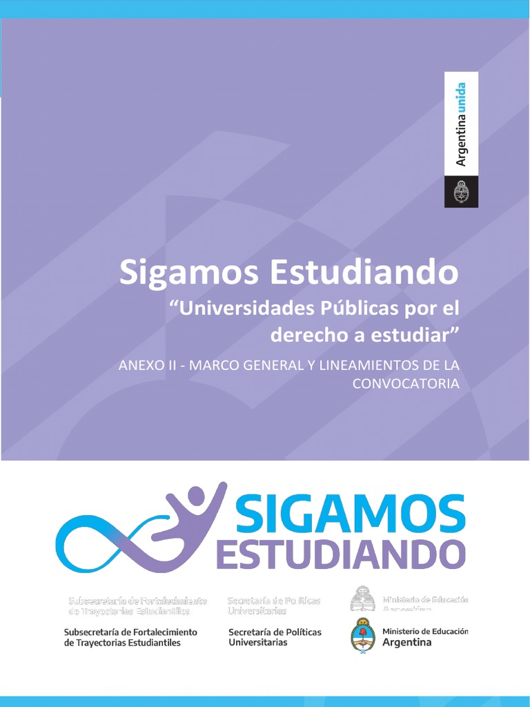 Anexo II. Pautos. Sigamos Estudiando | PDF | Planificación