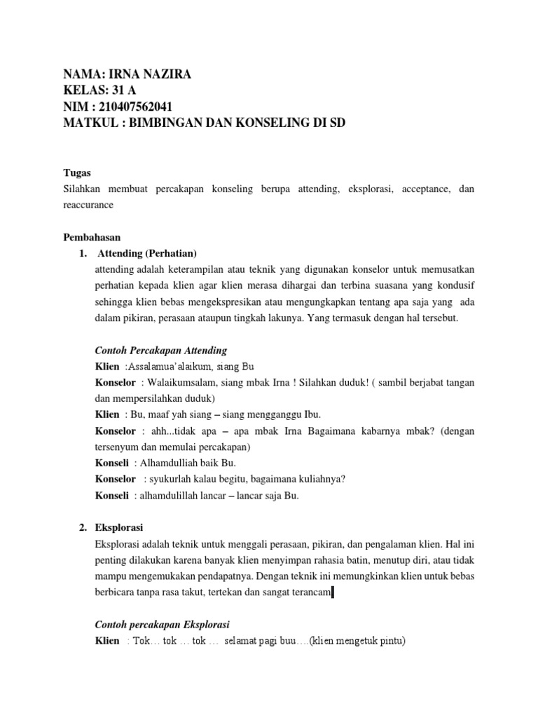 Irna Nazira BK Tugas 10 | PDF | Karier & Perkembangan | Seni & Disiplin ...
