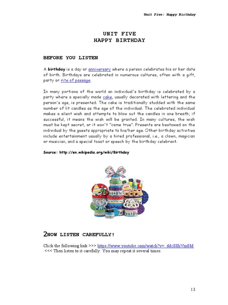 Birthday Celebrations Across Cultures | PDF | Birthdays | Traditions