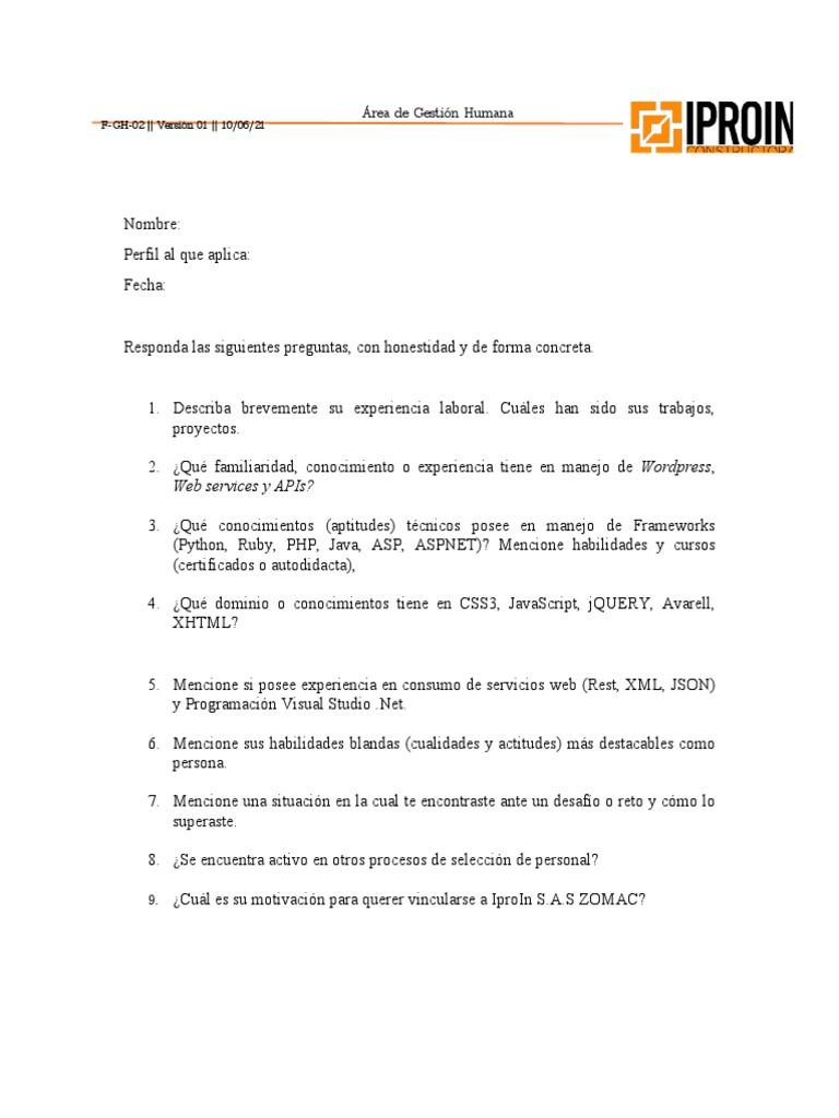 Prueba Ing Sistemas | PDF