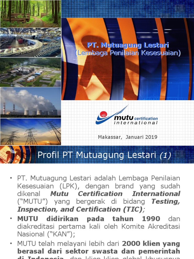 Profil PT Mutuagung Lestari dan Layanan | PDF