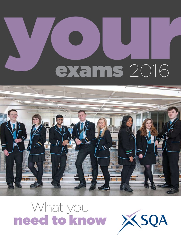 Sqa Your Exams 2016 | PDF | Test (Assessment) | Science