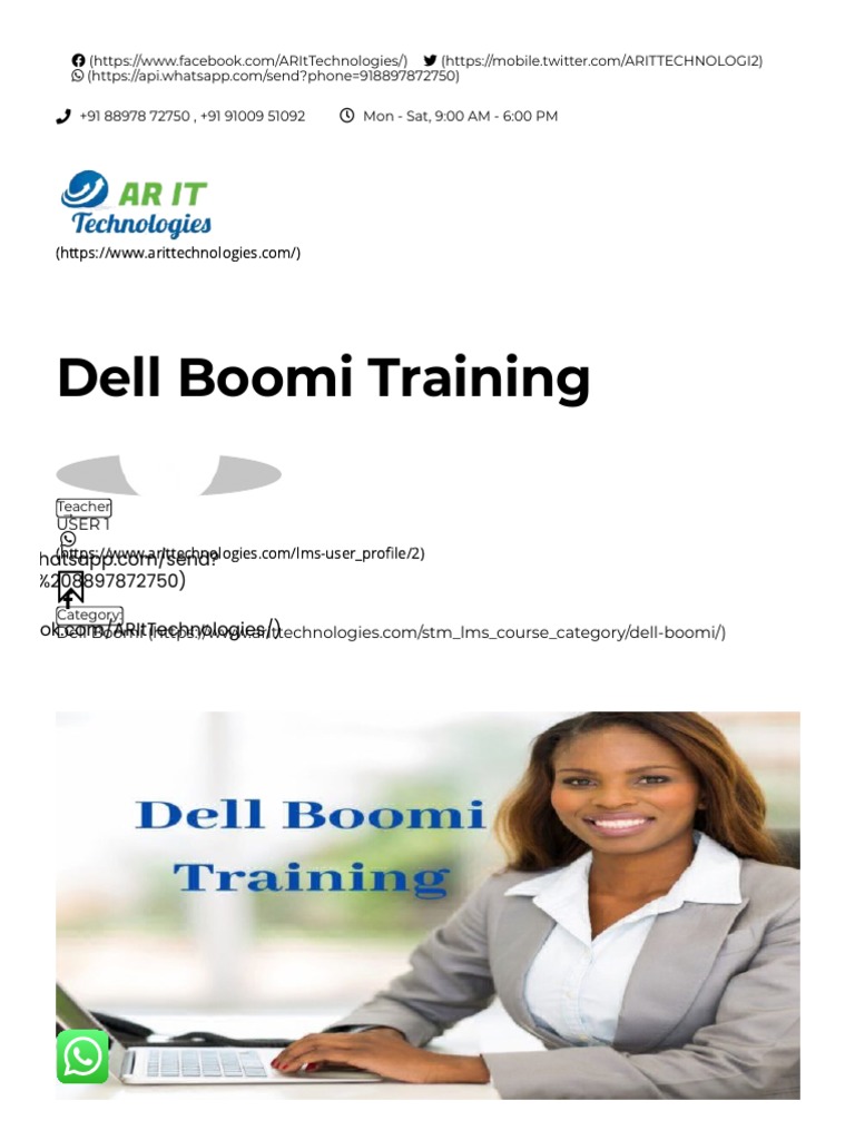 Dell Boomi Training - Dell Boomi Online Training - ARIT | PDF | Cloud Computing | Educational ...