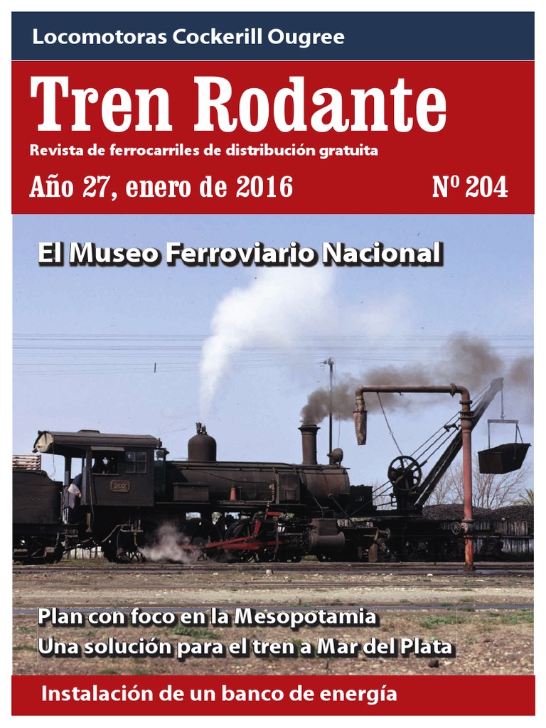 Tren Rodante 204 | PDF | Transporte ferroviario | Infraestructura ferroviaria