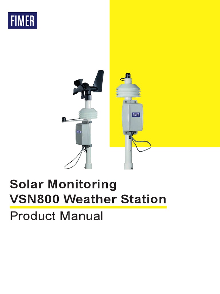 FIMER VSN800 Quick Installation Guide en RevD | PDF | Electrical ...