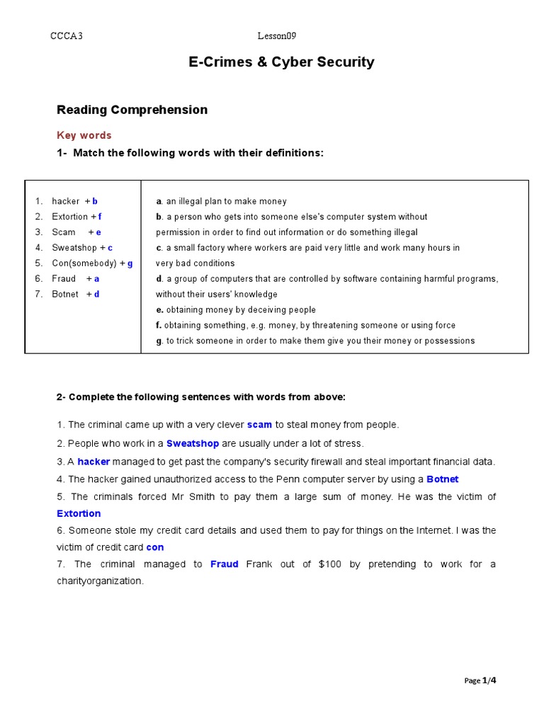 Eya Ouni - L9 E-Crime & Cybersecuirty HANDOUTS | PDF | Cybercrime | Computer Security