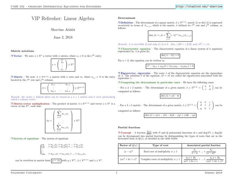 Linear Algebra Version2 | PDF | Eigenvalues And Eigenvectors | Matrix ...