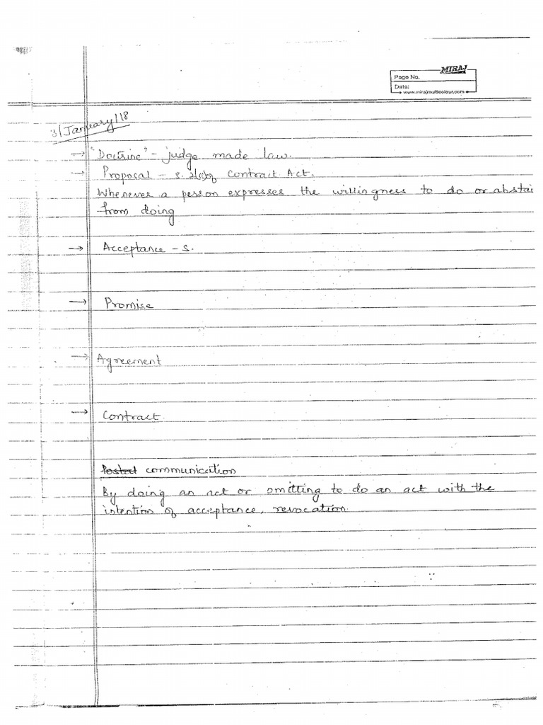 Contract Notes | PDF