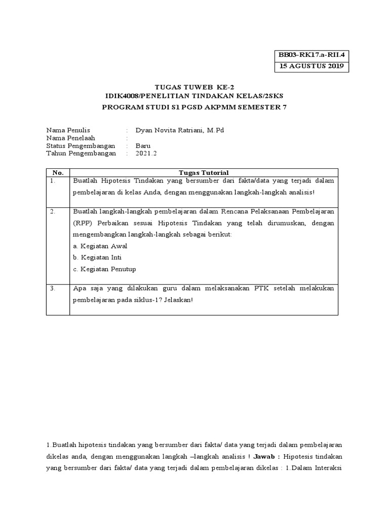 Tugas Tutorial 2 PTK | PDF