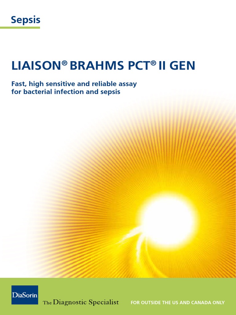 Liaison Brahms PCT Ii Gen: Sepsis | PDF | Sepsis | Biology