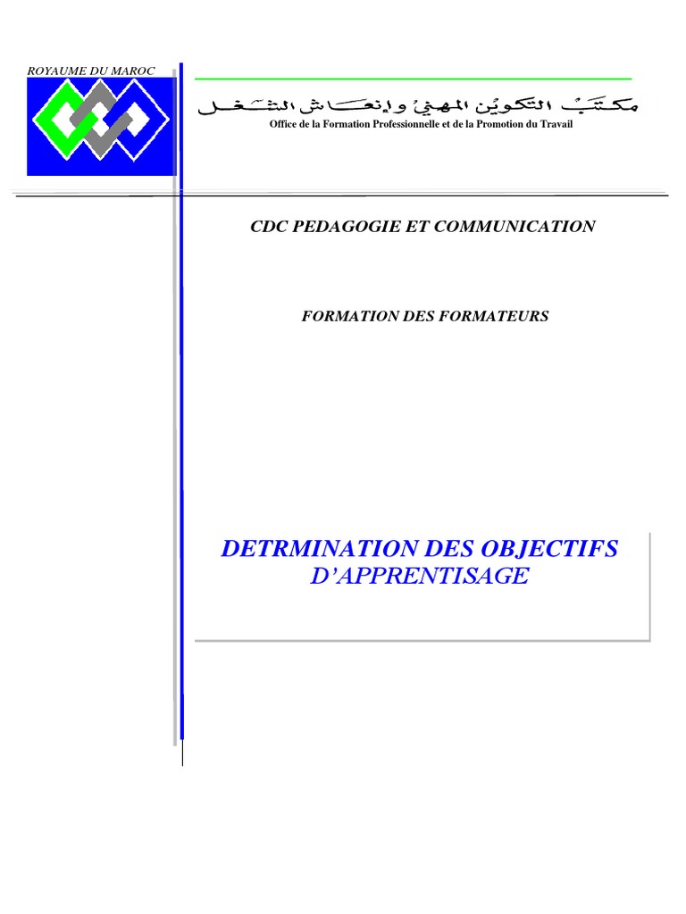 Module 3 Formulation Des Objectifs Pedagogiques | PDF | Pédagogie