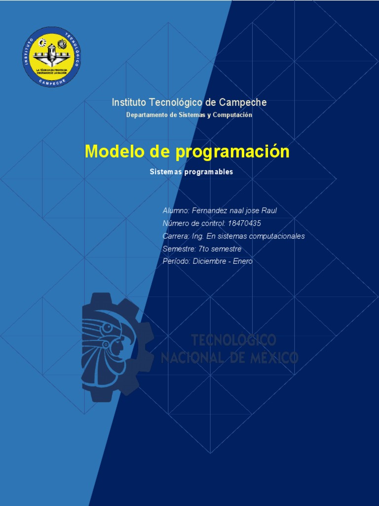 Modelo de Programacion | PDF | Lenguaje de programación | Programación ...