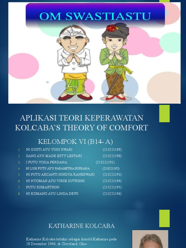 Klompok 1 - Kolcaba Theory - B14a | PDF