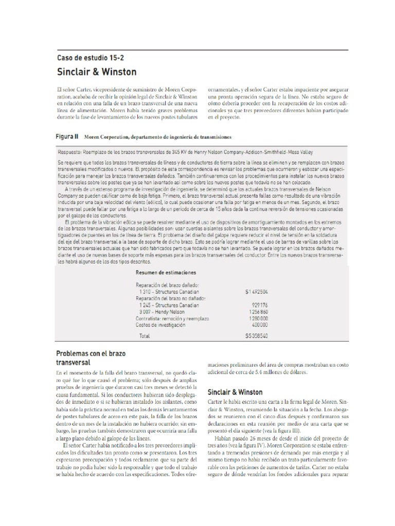 Caso Sinclair & Winston | PDF