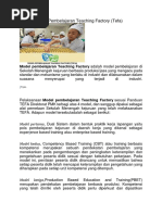 Modul Ajar Pembelajaran Model Tefa - Rev 1 | PDF | Seni