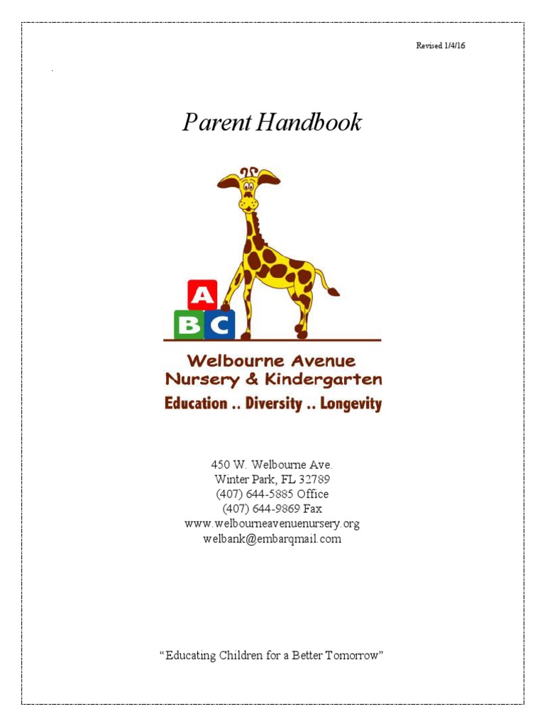 Parent Handbook and Guide | PDF | Curriculum | Teachers