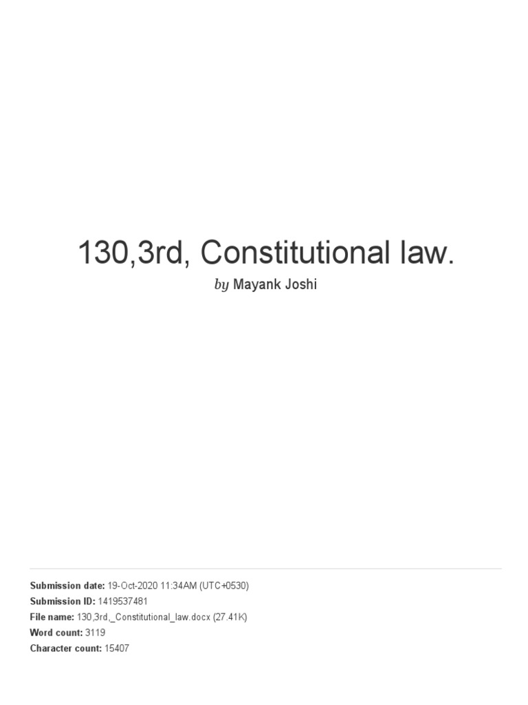 130,3rd, Constitutional Law. P | PDF