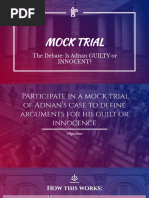 Steps in A Mock Trial | PDF | Cross Examination | Witness