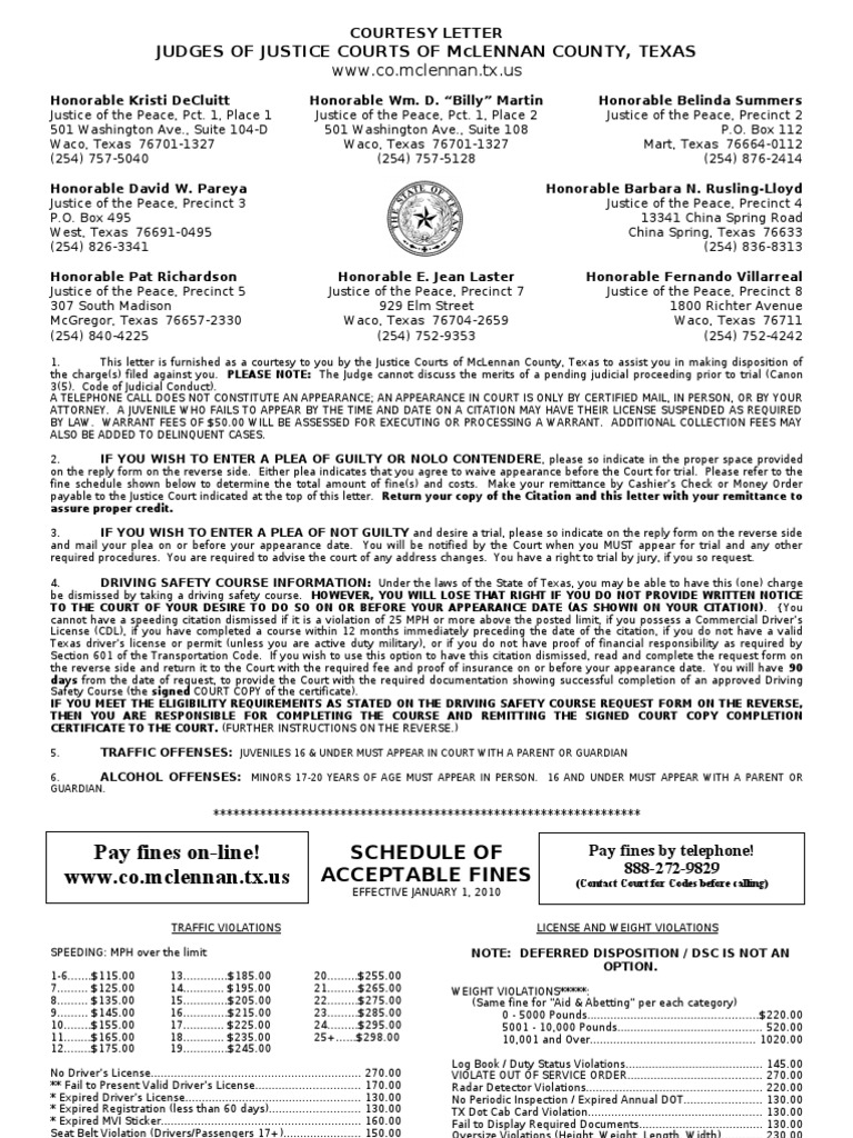 Courtesy Letter | PDF | Plea | Nolo Contendere