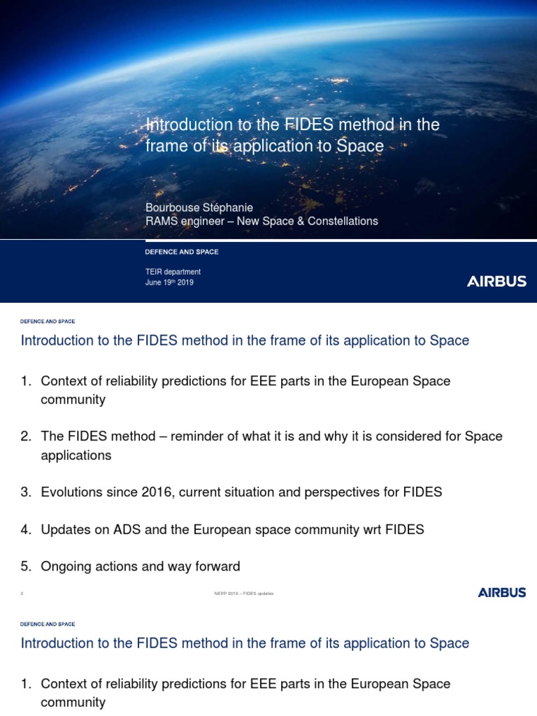 FIDES Method for Space Reliability | PDF | Reliability Engineering | Computing