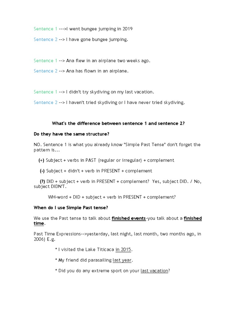 Present Perfect Grammar Explanation | PDF | Perfect (Grammar) | Verb